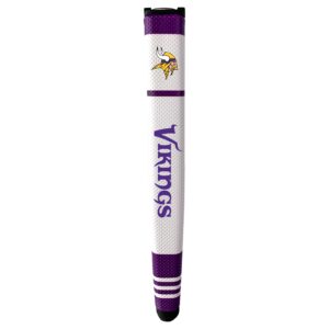 team golf nfl minnesota vikings golf putter grip nfl golf putter grip (multi colored) with removable ball marker, durable wide grip & easy to control