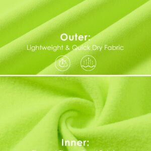 BALEAF Women's Thermal Cycling Jersey Long Sleeve Winter 4 Pockets Bike Fleece Jackets Windproof Cold Weather Fluorescent Yellow XXL