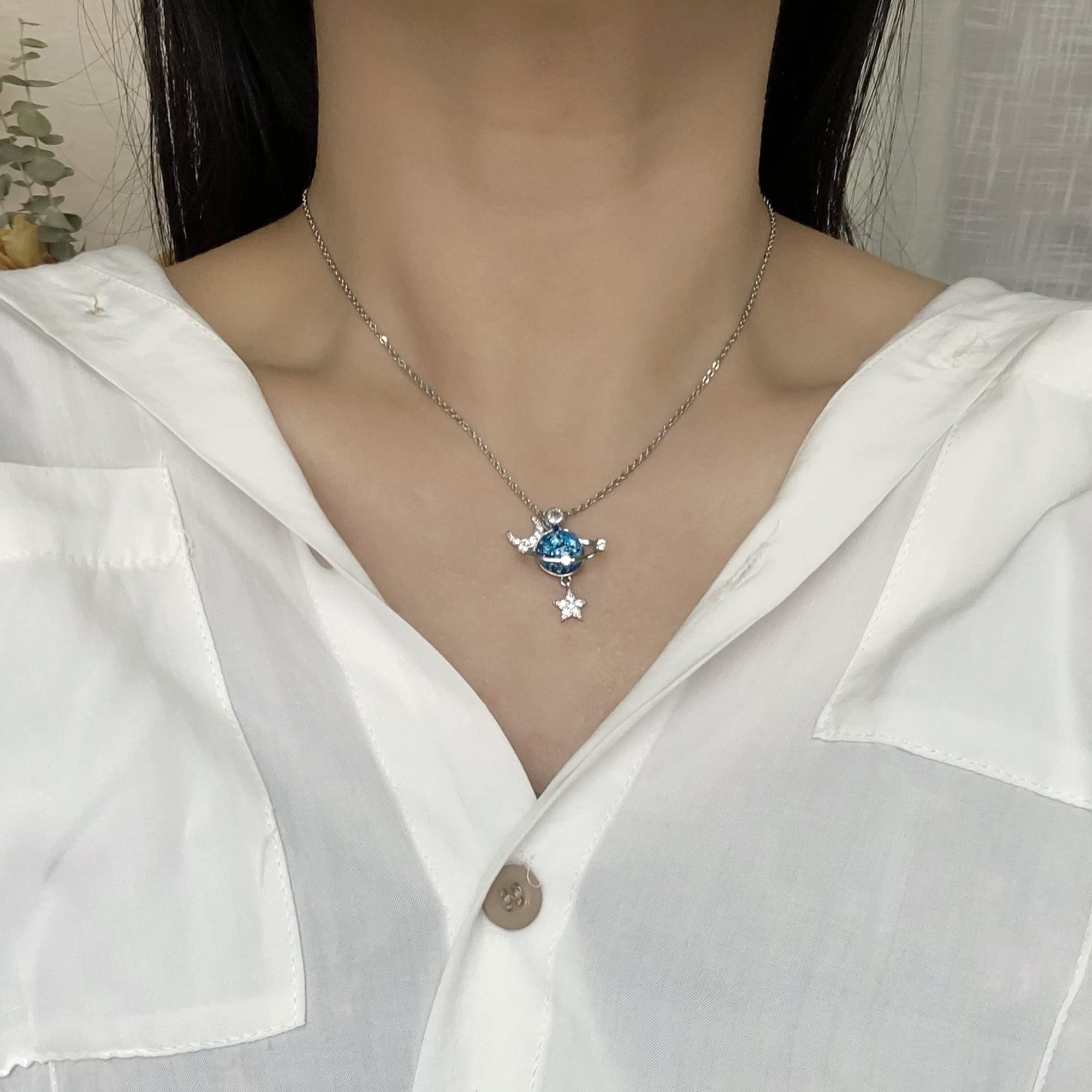 INERRWIX To My Beautiful Granddaughter Daughter Necklace Special Star in the Universe Necklace for Women (To My Granddaughter)