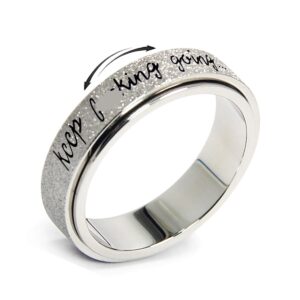 luckyamor fidget rings women for anxiety rings:stainless steel fidget rings for men spinner ring personalized inspirational fidget ring for anxiety rings