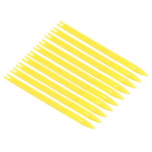 patikil netting needle shuttles 1#, 20 pack plastic fishing net repair line kit mending tool, yellow