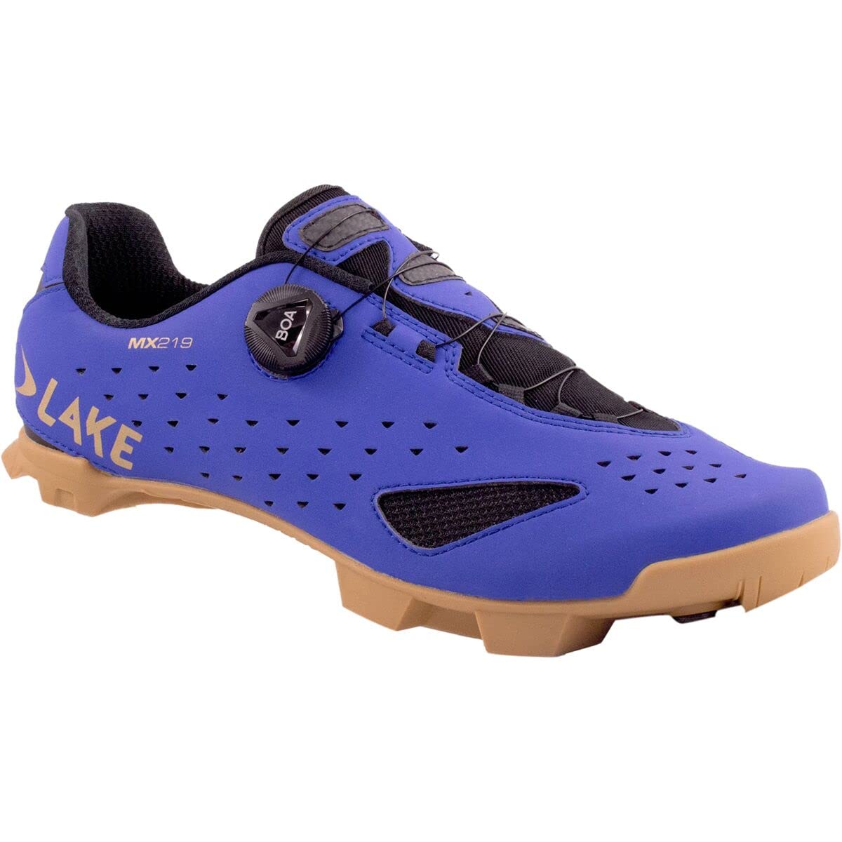 Lake Mx219 Cycling Shoe - Men's Strong Blue/Gold, 47.0