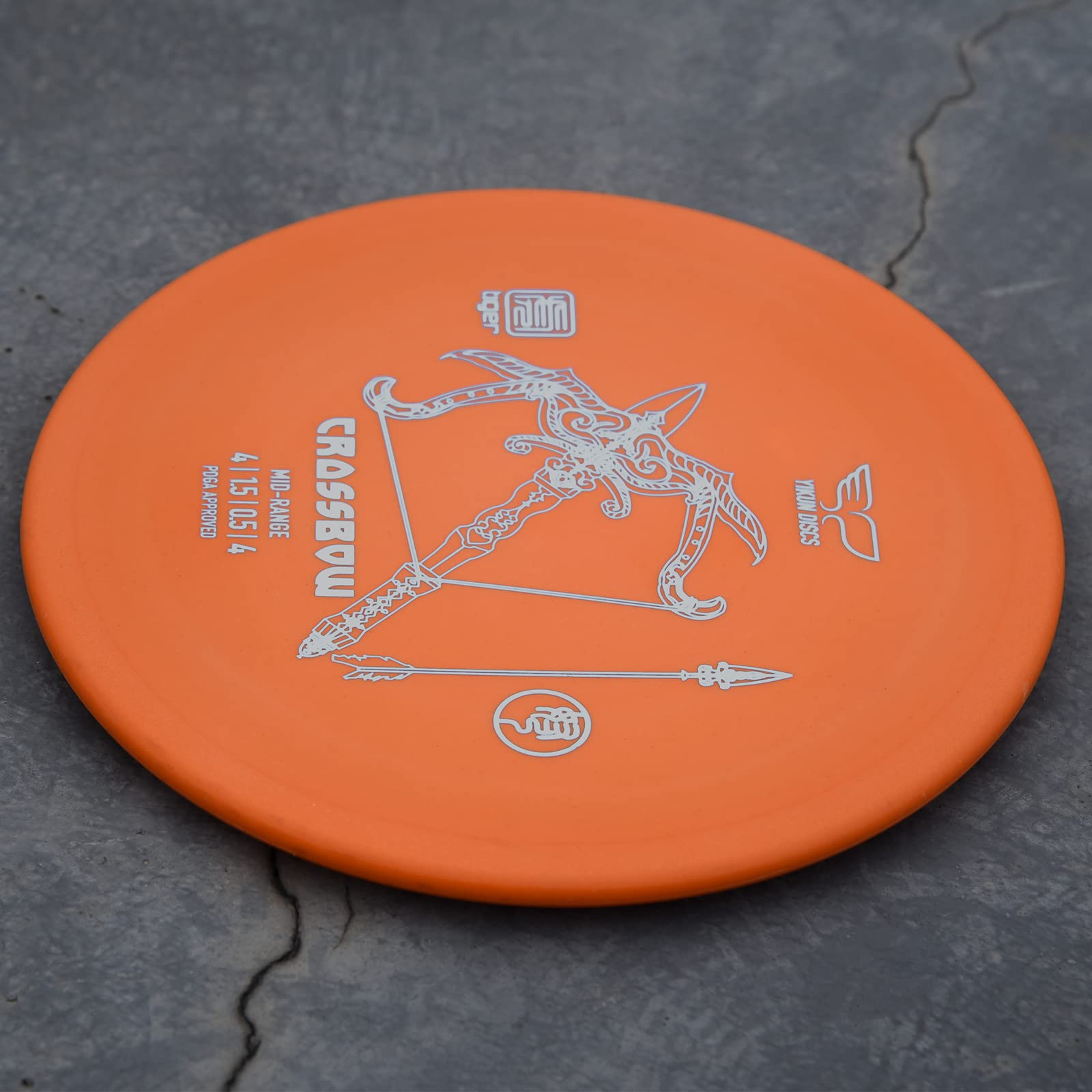 yikundiscs Yikun PDGA Approved Mid Range Disc Golf 165-175g Understable Mid-Range Dick Golf for Outdoor Games and Competition[Dics Shade Color May Vary] (Orange)