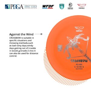 yikundiscs Yikun PDGA Approved Mid Range Disc Golf 165-175g Understable Mid-Range Dick Golf for Outdoor Games and Competition[Dics Shade Color May Vary] (Orange)