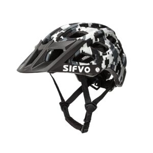 kids bike helmet, sifvo kids helmet boys and girls bike helmet for kids ages 6+ youth bike helmet with visor safe and stylish adjustable 52-58cm