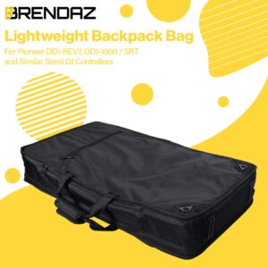 BRENDAZ Lightweight Backpack Bag Case Carry on Compatible with Pioneer DDJ-REV7, DDJ-1000 / SRT and Similar Sized DJ Controllers