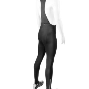 AERO|TECH|DESIGNS | Men's USA Classic Unpadded Thermal Fleece Bib-Tights | Black | Tall Fit | Large