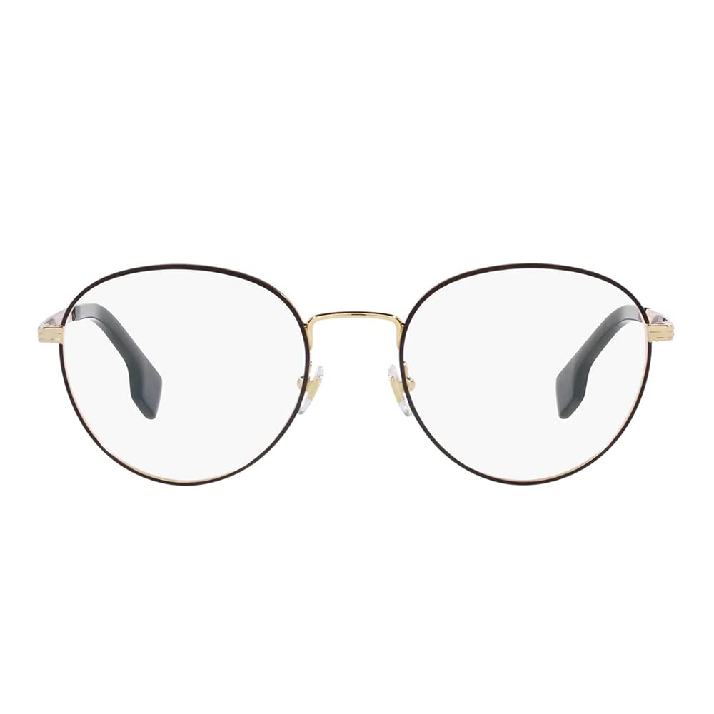 Versace VE 1279 1436 Gold/Matte Black Metal Round Eyeglasses 53mm