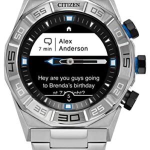 Citizen CZ Smart Gen 1 Hybrid smartwatch 44mm, Continuous Heart Rate Tracking, Fitness Activity, Golf App, Displays Notifications and Messages, Bluetooth Connection, 15 Day Battery Life