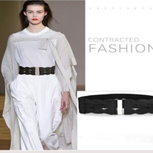 NociHah Vintage Stretch Belt for Women - Retro Elastic Wide Belts for Big Wais Ladies Dresses