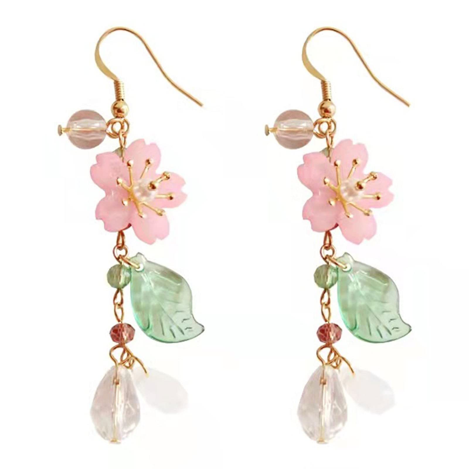 Flower Dangle Drop Earrings