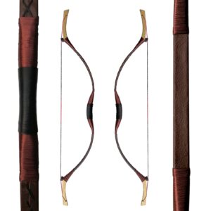 40lbs/45lbs/50lbs handmade recurve bow 52" attila mongolian longbow chinese for archery hunting horse riding (35lbs)