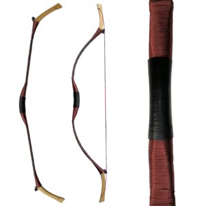 40Lbs/45Lbs/50Lbs Handmade Recurve Bow 52" Attila Mongolian Longbow Chinese for Archery Hunting Horse Riding (35Lbs)