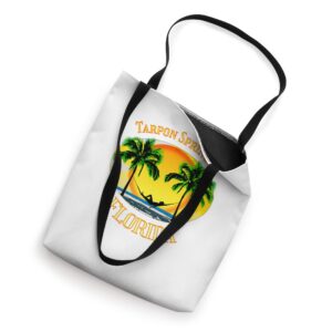 Tarpon Springs Florida Palm Trees Beach Vacation Tote Bag