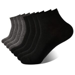 j-box 8 packs cotton socks for men low cut breathable multipairs running for men ankle socks