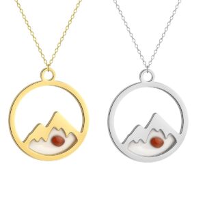 2pcs mustard seed necklace for women, stainless steel christian gifts move mountains faith jewelry inspirational gold silver dainty necklaces for women trendy simple, stainless steel, no gemstone