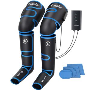 air compression leg massager for circulation and recovery full leg massager with cold therapies 3 modes 3 intensities sequential compression device for pain relief