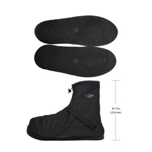 Tachitali Waterproof Shoe Covers for Rain and Snow Boot Covers Waterproof Reusable & Foldable(3XL)