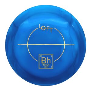 LOFT Discs Bohrium | Maximum Distance Disc Golf Driver | 170-174g | Unique Rounded Rim | Understable Distance Driver | Glidey & Fast Flight | Colors May Vary (Alpha Plastic)