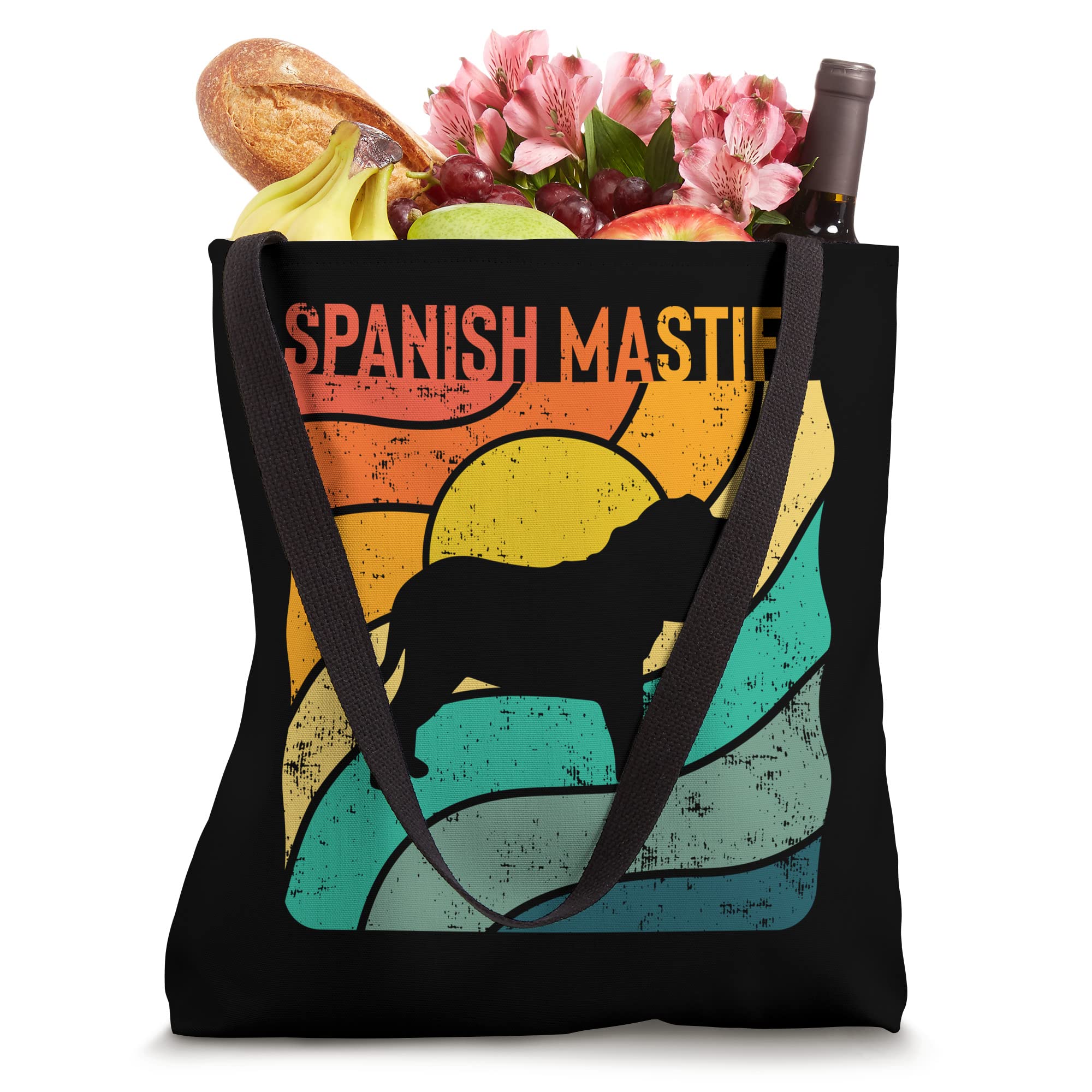 Spanish Mastiff Vintage Sunset Mom Dad Tote Bag