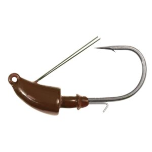 northland fishing tackle elite series cabbage crusher jig for bass fishing, rusty craw, 3/8 oz 5/0 hook, 2/card