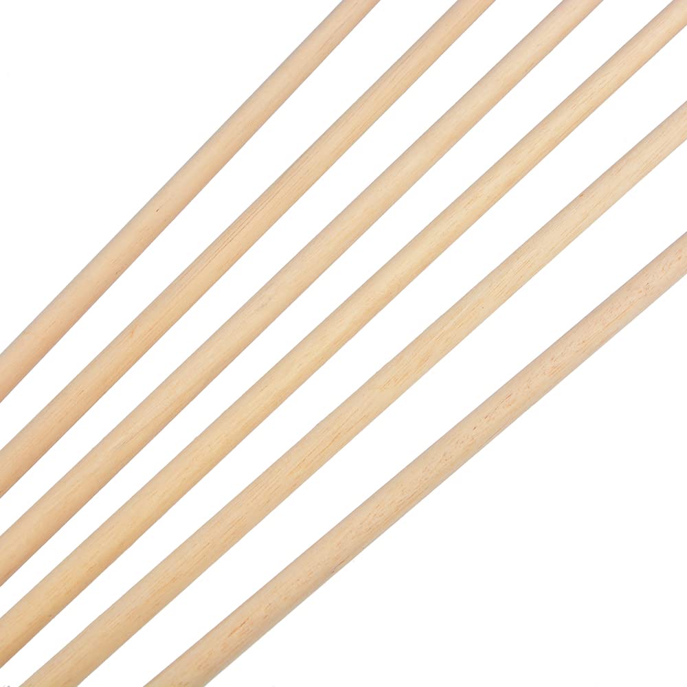 SHARROW 32 Inch Archery Traditional Wooden Arrow Hunting Arrow Pracrice Target Wooden Arrow Shaft with 5" Turkey Feather Fletching and Field Point for Longbow Traditaonal Bow (12 pcs)