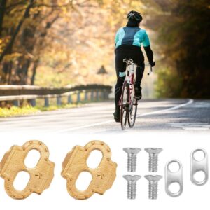 Bike Cleat Set, Bike Cleats, Metal Bicycle Cleats, Pedal Cleats, Cycling Clips for Shoes, MTB Pedal Cleats Designed for Indoor Cycling, Outdoor Road Cycling, Mountain Biking, Mallet Pedals