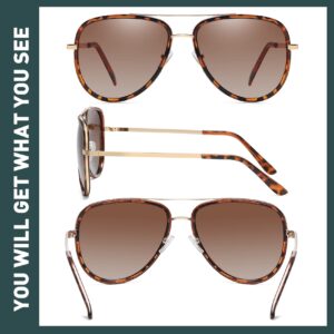 Fozono Polarized Aviator Sunglasses for Women