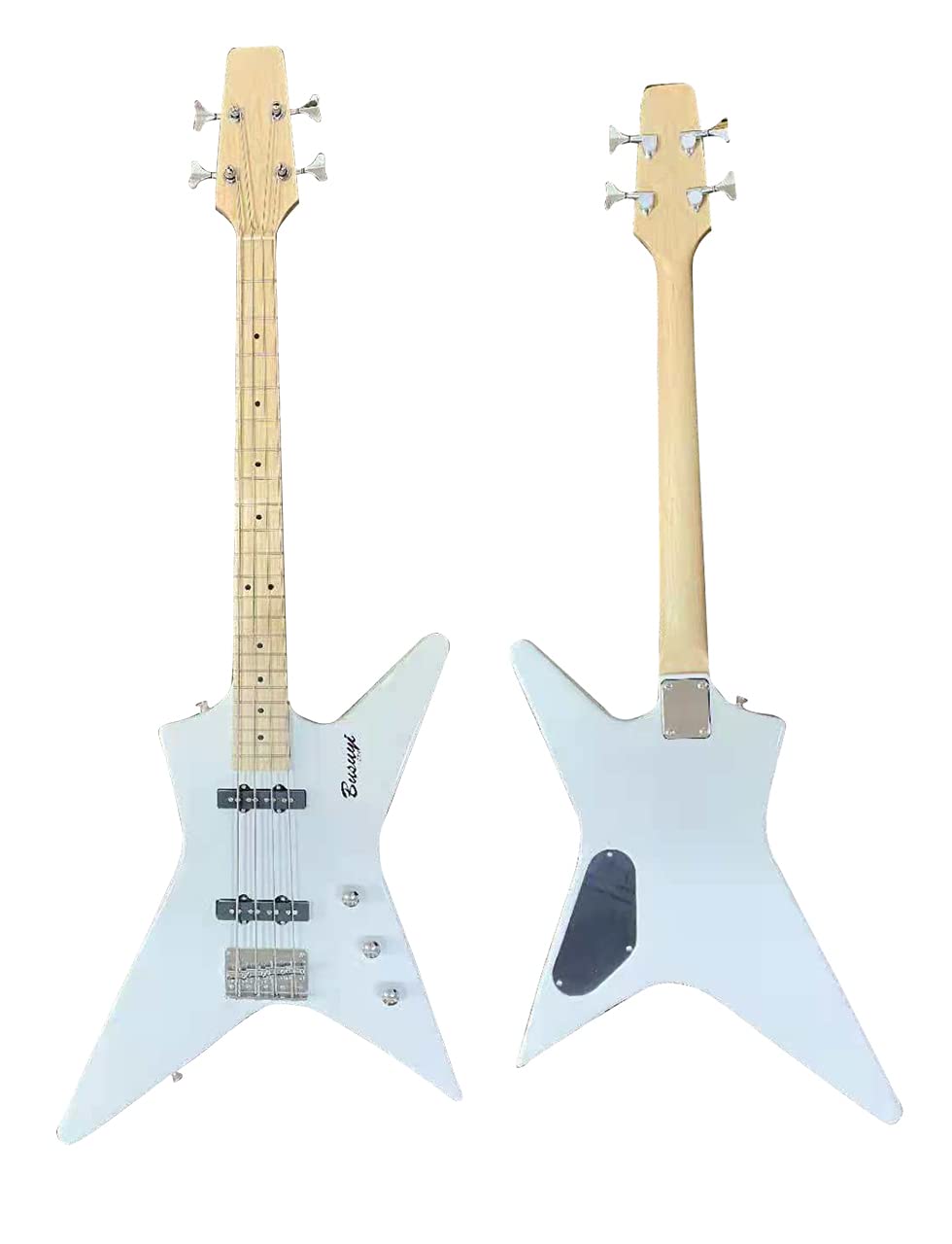 4 String Bass Short Scale Bolt On (White)