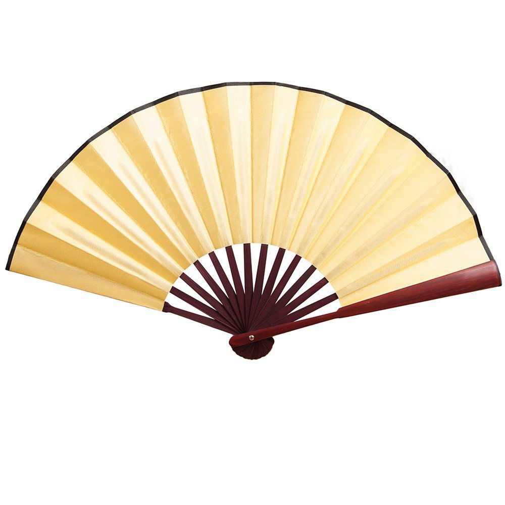 Folding Lace Fan Floral Held Dancing Silk Hand Fan Party Chinese Unisex Wedding Accessory Womens Strapless Push up Bra Yellow