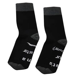 JNIAP Chiropractor Socks New Chiropractor Gifts Chiropractic Student Graduation Gifts 2 Pair Chiropractor Crew Socks for Men Novelty Socks(BLACK)