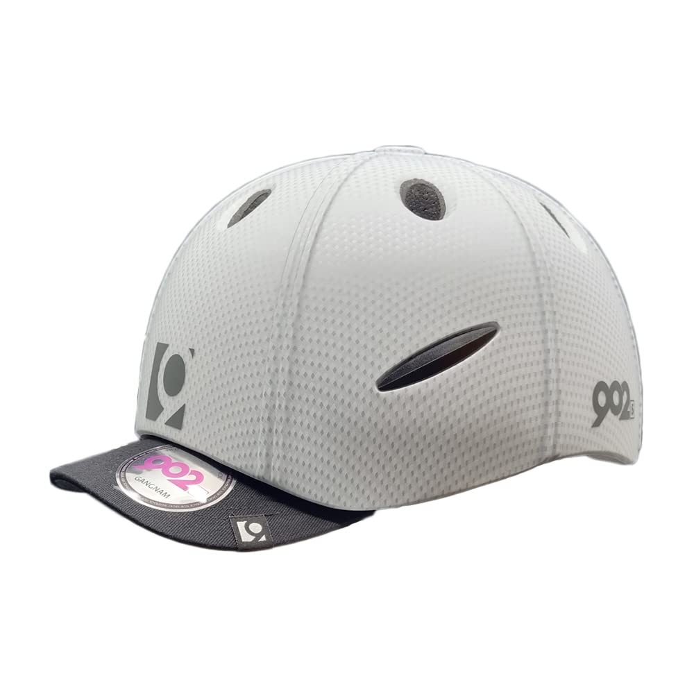 902lab 902s Persona-B20 Ballcap Style Fashion Bicycle Helmet (Carbon White, Medium) Safety Breathable Lightweight for e-Bike,e-Scooter, Electric Bicycle, in-line, Skate(CW_M)