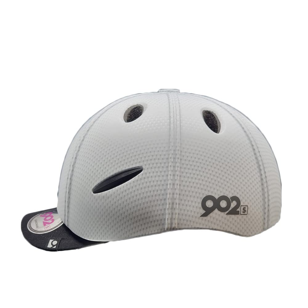 902lab 902s Persona-B20 Ballcap Style Fashion Bicycle Helmet (Carbon White, Medium) Safety Breathable Lightweight for e-Bike,e-Scooter, Electric Bicycle, in-line, Skate(CW_M)