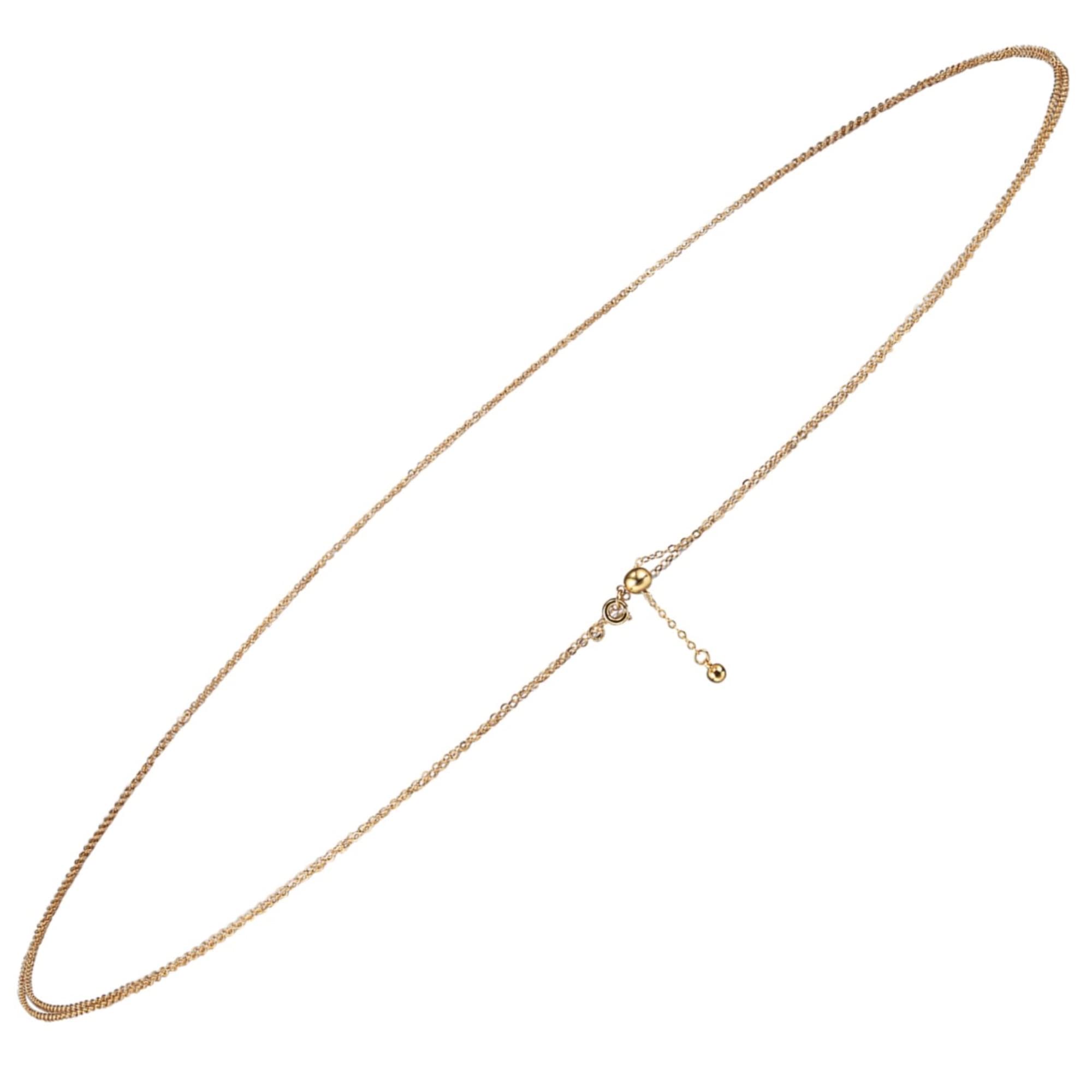 18K Gold Plated Double Waist Chain | Dainty Multi Row Gold Belly Chain Body Jewelry 37'' Adjustable with Bolo Slider Clasp