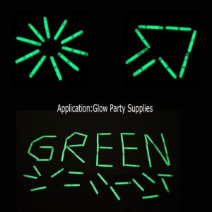 FASPLORE 50pcs Glow Sticks Night Fishing Glow Stick Green Fluorescent Light 4.5mm/3 mm (4.5 mm (0.18 inch) in diameter)