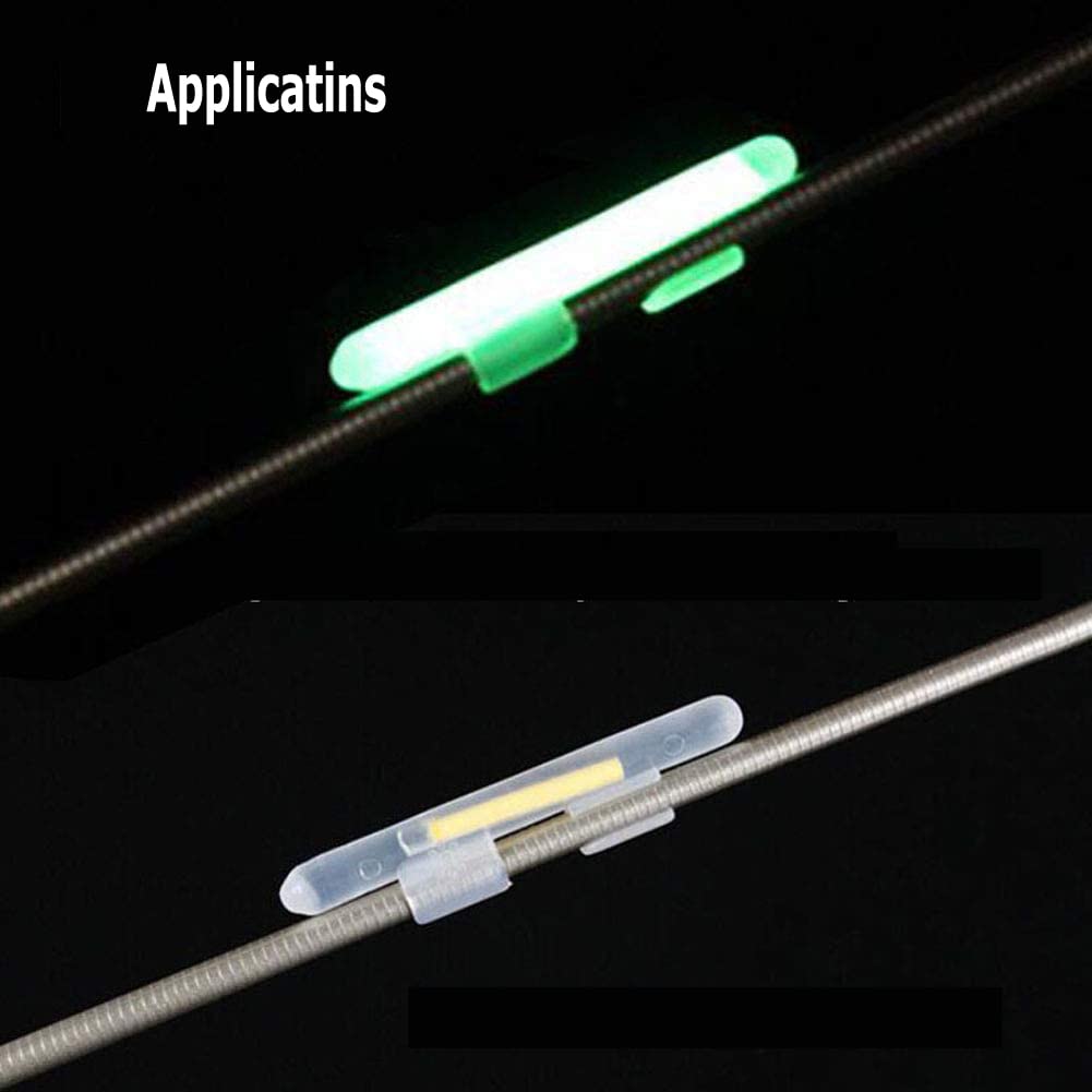 FASPLORE 50pcs Glow Sticks Night Fishing Glow Stick Green Fluorescent Light 4.5mm/3 mm (4.5 mm (0.18 inch) in diameter)