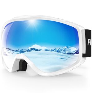 findway otg ski goggles - over glasses snow snowboard goggles for men women adult & youth - anti-fog 100% uv protection