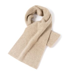 Villand 100% Cashmere Scarf for Women, Lightweight Cashmere Pashmina Wrap Scarf (Camel)