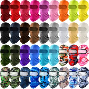 vicenpal 36 pcs balaclava face mask cover uv protection windproof face protective cover for outdoor sports motorcycle running riding (classical, camouflage)