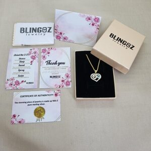 Blingoz Evil Eye Necklace and Bracelet Set for Women - 925 Sterling Silver , 18K Gold plated Dainty Pendants Evil eye Necklace , Bracelet , Necklance and Bracelet set - Greek Protection Jewelry Amulet Gift for Women Men