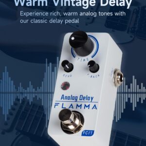 FLAMMA FC17 Analog Delay Pedal Vintage Delay Effects Electric Guitar Pedal True Bypass