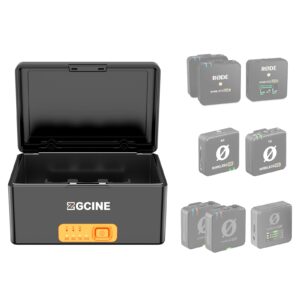 [updated storage] zgcine wireless charging case compatible for rode microphones wireless go 2 / rode microphones wireless go/rode wireless me/rode wireless pro