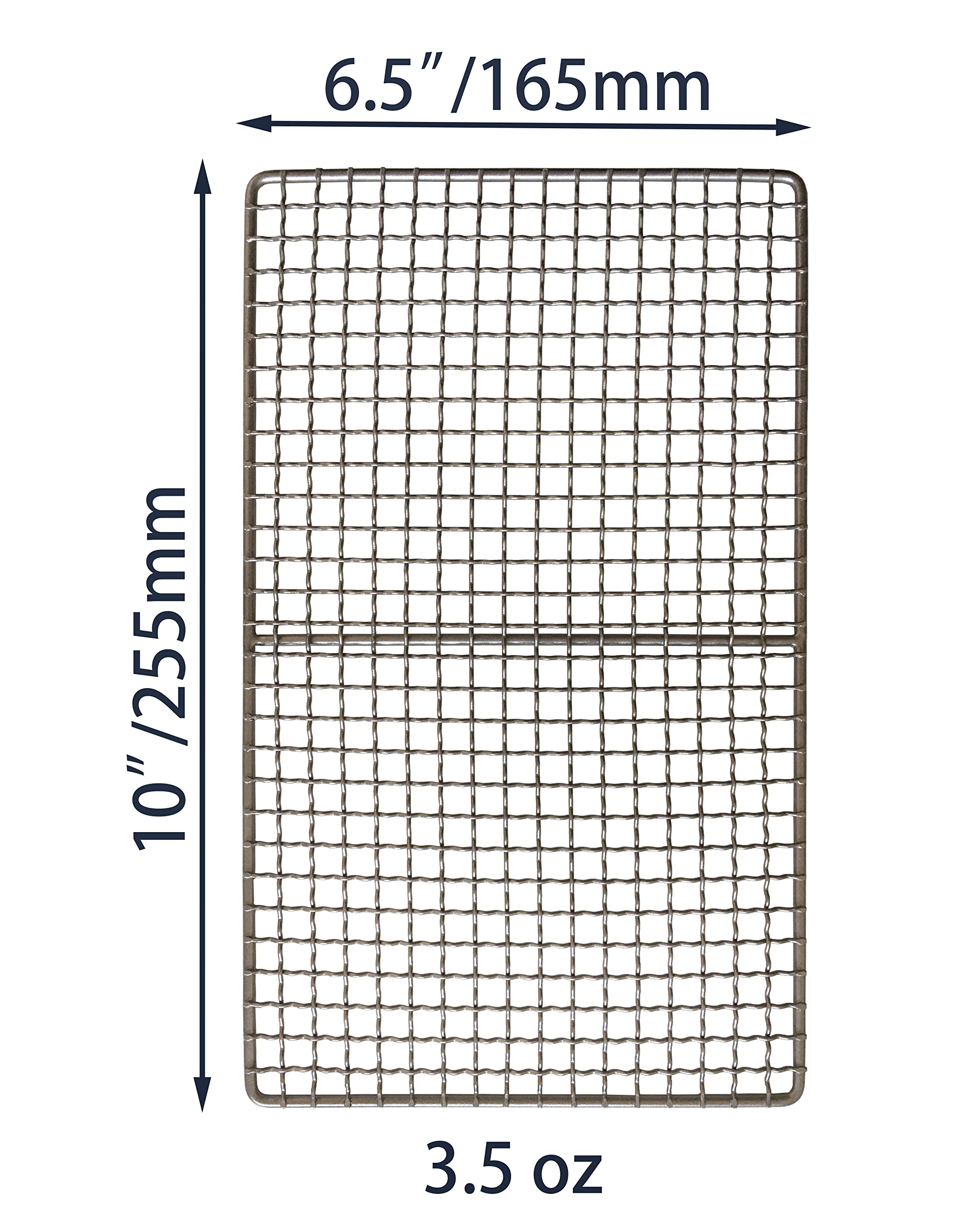 DZRZVD Mini Size Titanium Grill Grate for Backpacking Hiking Outdoor Camping Beach BBQ (Camping Fire Rated) - 10"X6.5"