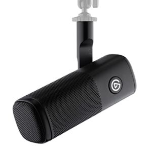 elgato wave dx - dynamic xlr microphone, cardioid pattern, noise rejection, speech optimised for podcasting, streaming, broadcasting, no signal booster required, works with any interface, for mac, pc