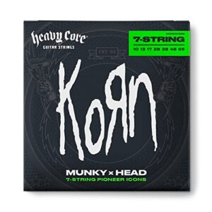 jim dunlop heavy core korn guitar strings 10/65-7/set (krhcn1065)