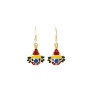 funny gifts clown earrings circus gifts cute clown pendant earrings colorful circus stud earrings weird earrings for women