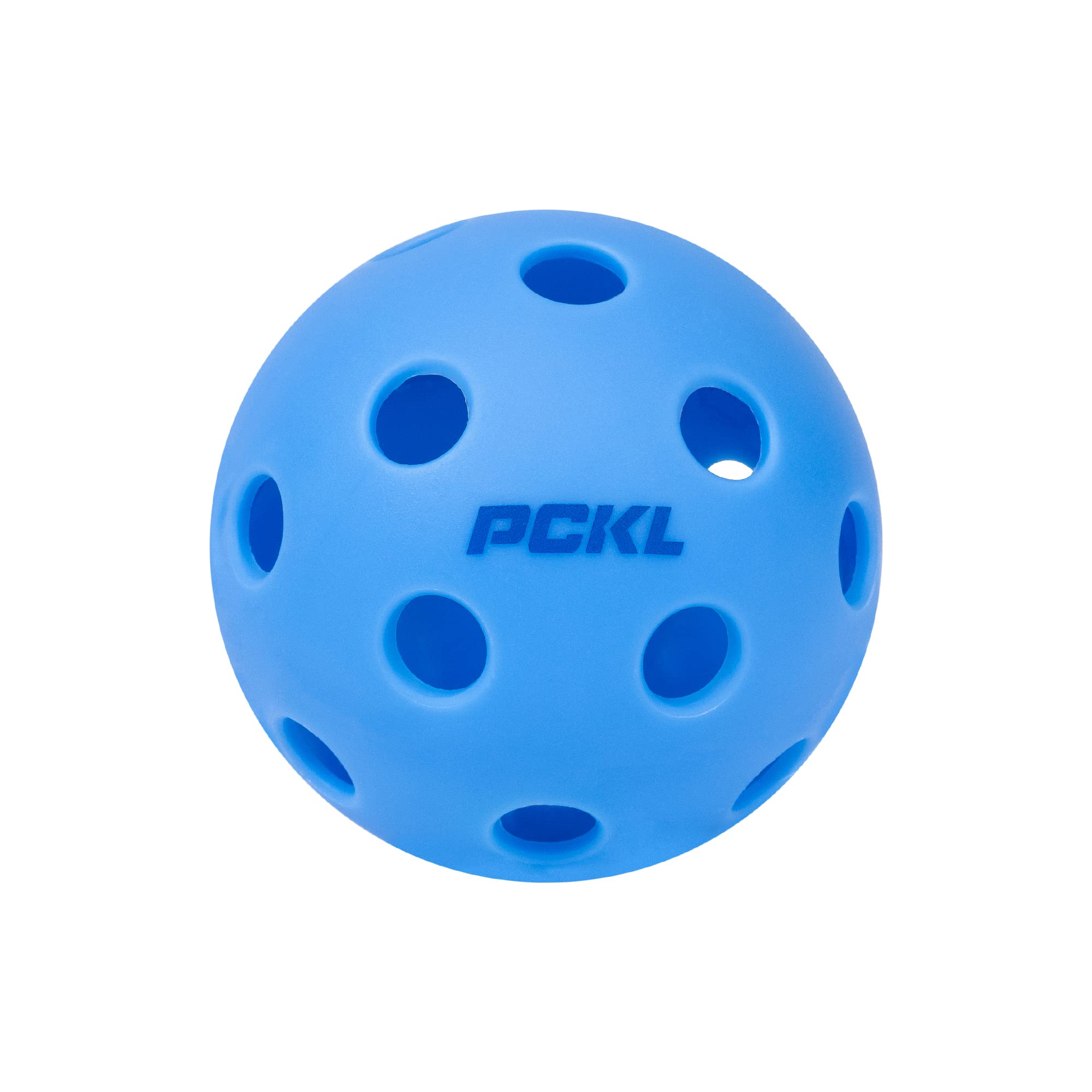 PCKL Optic Speed Pickleball Balls | Choose Indoor or Outdoor Pickleballs | USAPA Tournament Aproved | 4 Pack Crack-Resistant (Indoor Ice Blue)