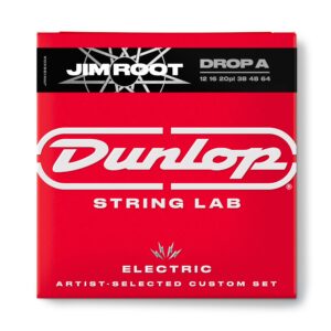 jim dunlop jim root guitar strings 12/64 (drop a) -6/set (jrn1264da)