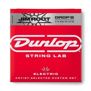 jim dunlop jim root guitar strings 11/56 (drop b) -6/set (jrn1156db)