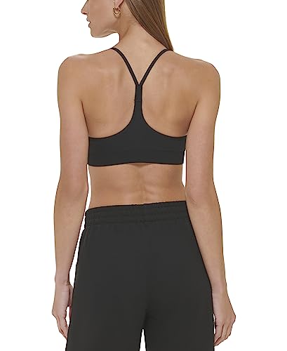 DKNY Women's Support Yoga Spaghetti Strap Everyday Bra, Black, Medium